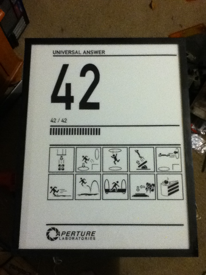 Home made custom portal testing chamber signs : r/Portal